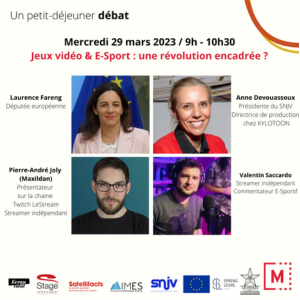 Retour sur le petit déjeuner débat « Jeux vidéo et e-sport, une ...